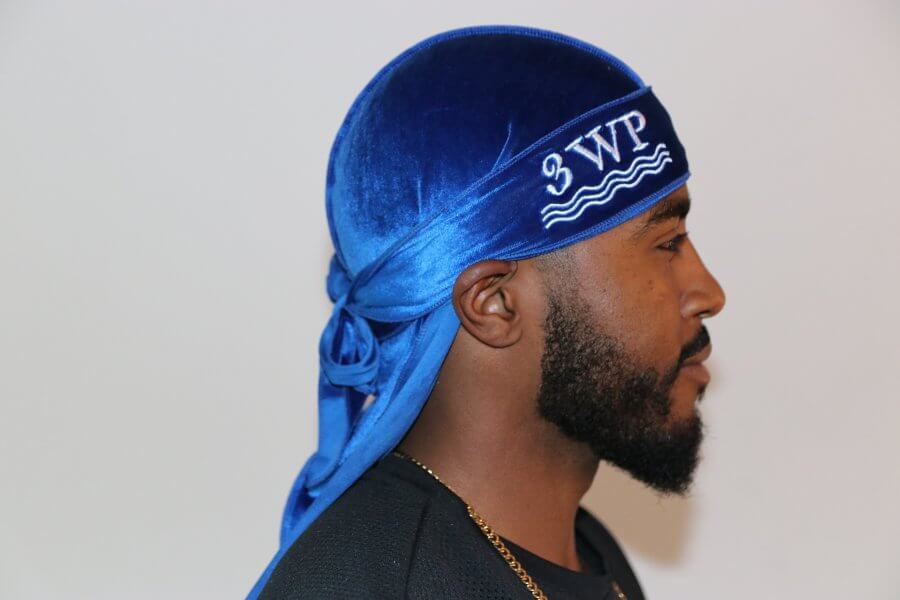 Velvet 3WP Durag (Royal Blue) – 360WaveProcess