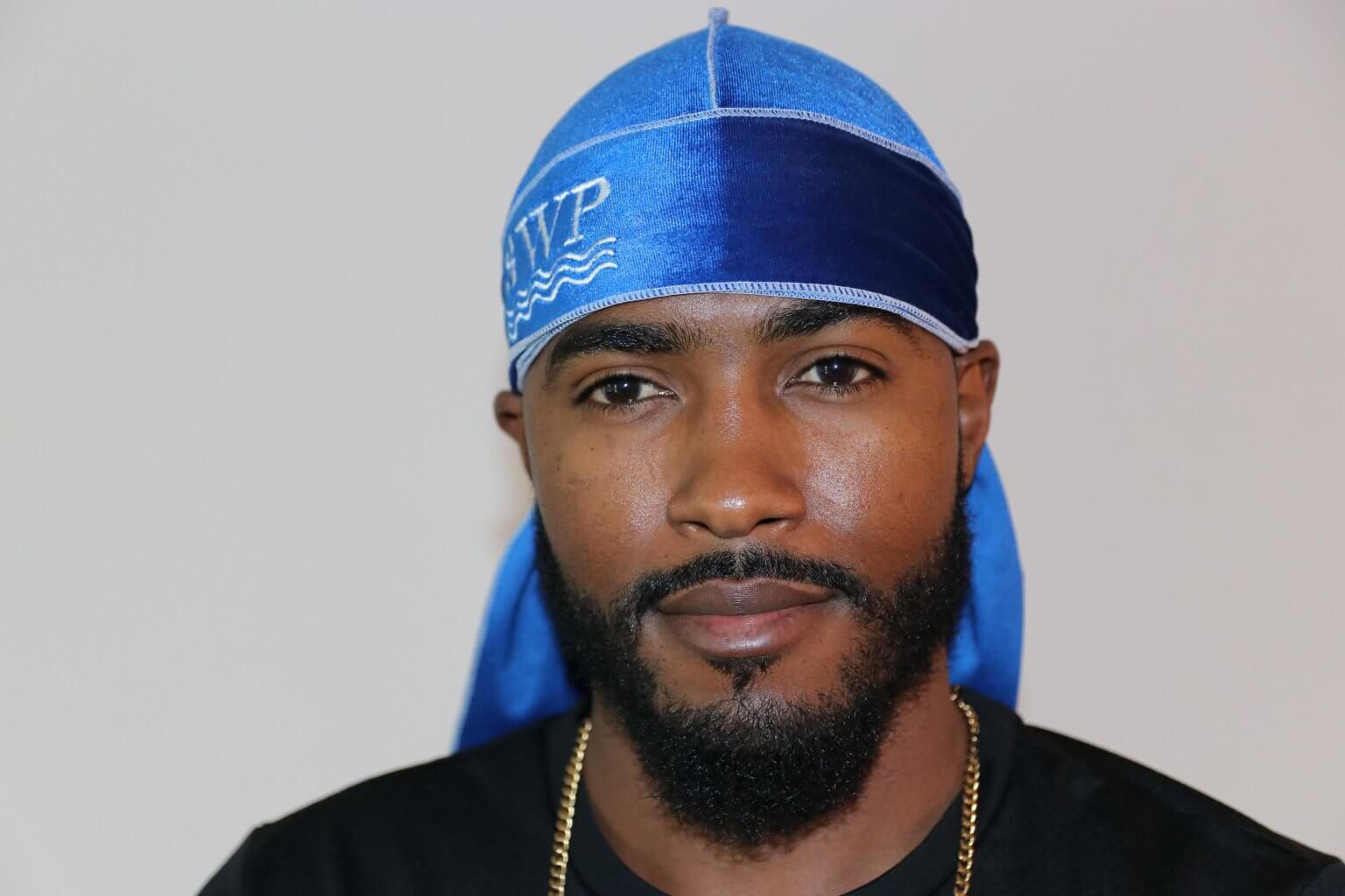Velvet 3WP Royal Blue Du-rag (White Stitching) – 360WaveProcess