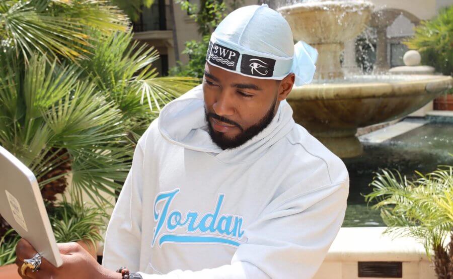 Eye of Horus + RA (Lite Blue) 3WP Silky Du-rag – 360WaveProcess